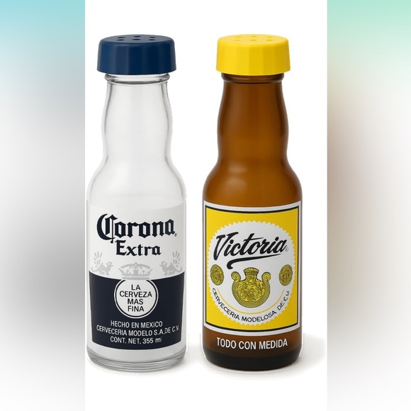 Corona | Dining | Corona Extra And Victoria Glass Bottles Blue And ...